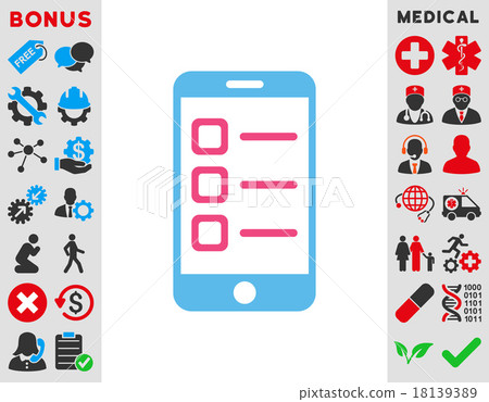 Mobile List Icon - Stock Illustration [18139389] - PIXTA