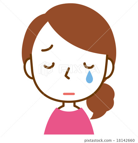 Sad lady expression pose - Stock Illustration [18142660] - PIXTA