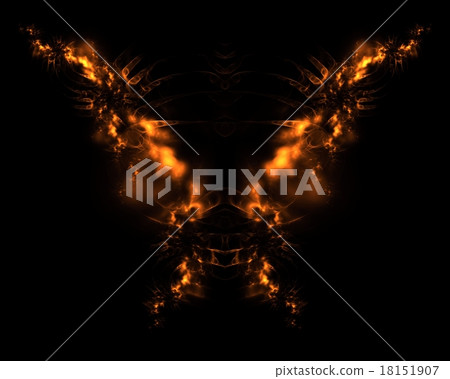 Fire Demon Abstract Fractal Design - Stock Illustration [18151907] - PIXTA
