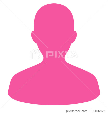 User flat pink color icon - Stock Illustration [18166423] - PIXTA