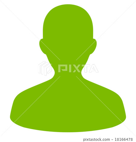 User flat eco green color icon - Stock Illustration [18166478] - PIXTA