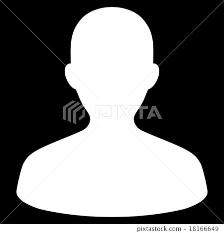 User flat white color icon - Stock Illustration [18166649] - PIXTA