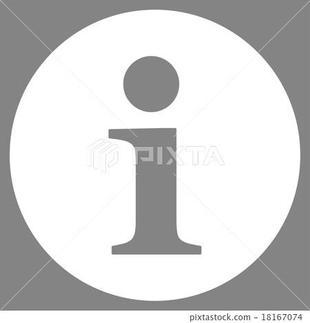 Information flat white color icon - Stock Illustration [18167074] - PIXTA