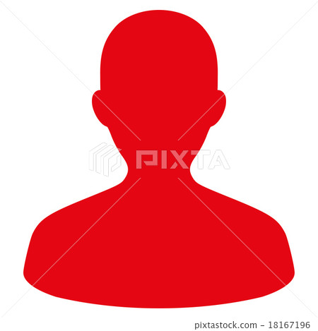 User flat red color icon - Stock Illustration [18167196] - PIXTA