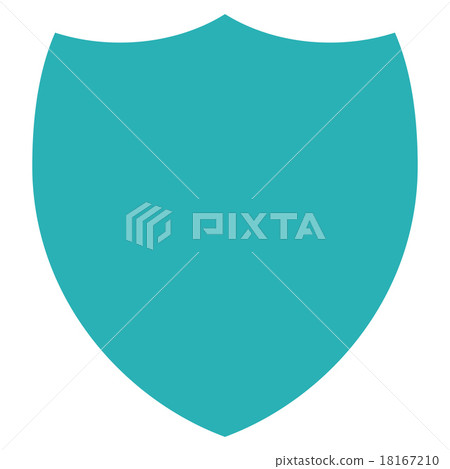 Shield flat cyan color icon - Stock Illustration [18167210] - PIXTA