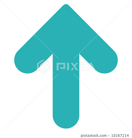 Arrow Up flat cyan color icon - Stock Illustration [18167214] - PIXTA