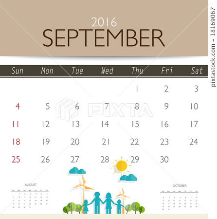 2016 calendar, monthly calendar template for... - Stock Illustration ...
