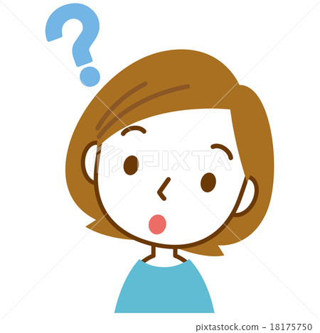 Woman facial expression pose with doubt - Stock Illustration [18175750 ...