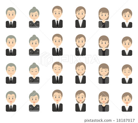 Funeral Mourning Three Generation Family... - Stock Illustration ...
