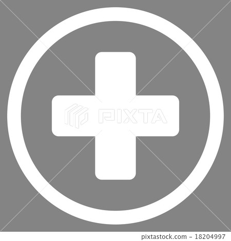 Rounded Plus Icon - Stock Illustration [18204997] - PIXTA