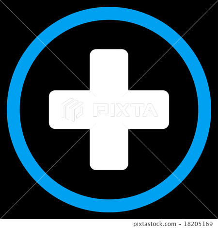 Rounded Plus Icon - Stock Illustration [18205169] - PIXTA