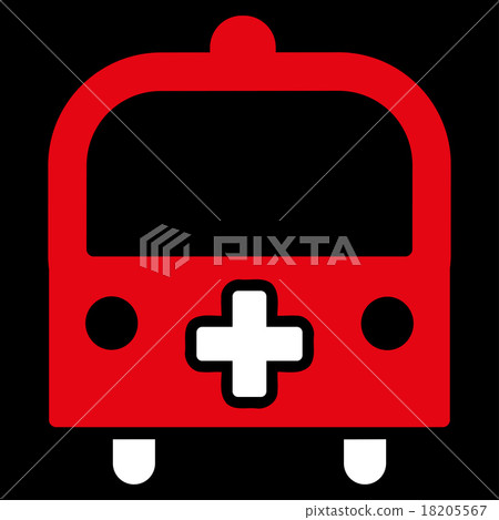 Medical Bus Icon - Stock Illustration [18205567] - PIXTA