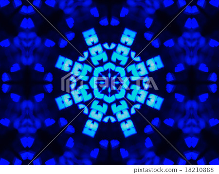 Light blue kaleidoscope background - Stock Illustration [18210888] - PIXTA
