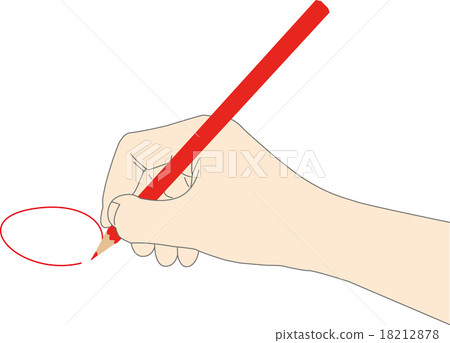 Write a Mar with a red pencil - Stock Illustration [18212878] - PIXTA