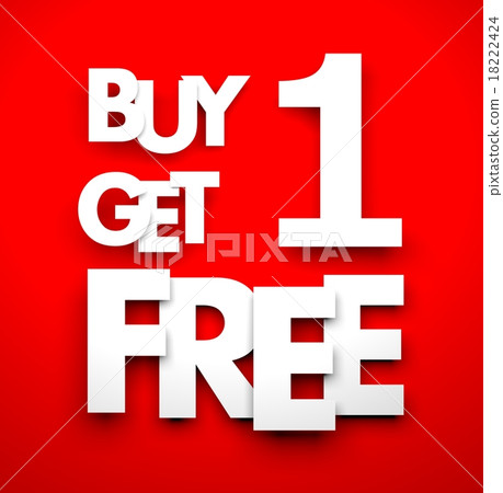 Buy one get one free - Stock Illustration [18222424] - PIXTA