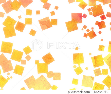 Watercolor texture Geometric pattern square - Stock Illustration ...