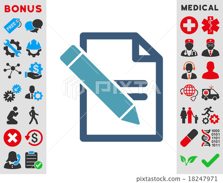 Edit Records Icon - Stock Illustration [18247971] - PIXTA