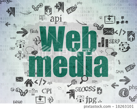 Web development concept: Web Media on Digital - Stock Illustration [18263101] - PIXTA