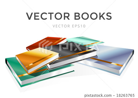 Book 3d vector illustration isolated on white - Stock Illustration ...