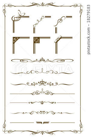 vector, vectors, ruffled border - Stock Illustration [18279183] - PIXTA