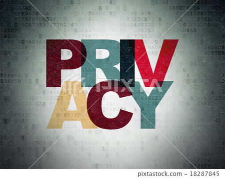 Privacy concept: Privacy on Digital Paper - Stock Illustration ...