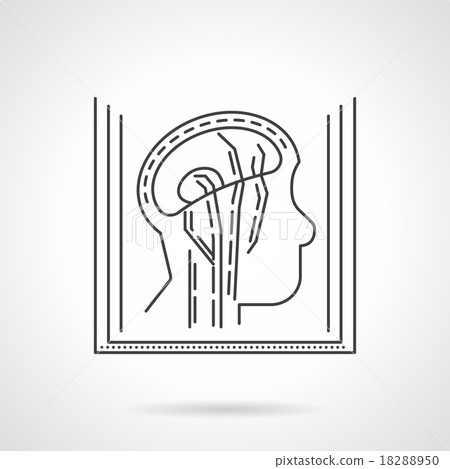 MRA flat line vector icon - Stock Illustration [18288950] - PIXTA