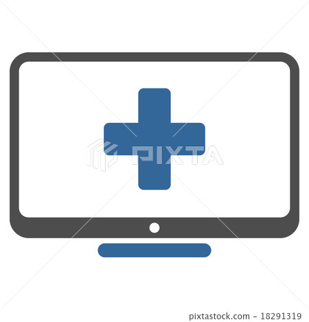 Medical Monitor Icon - Stock Illustration [18291319] - PIXTA