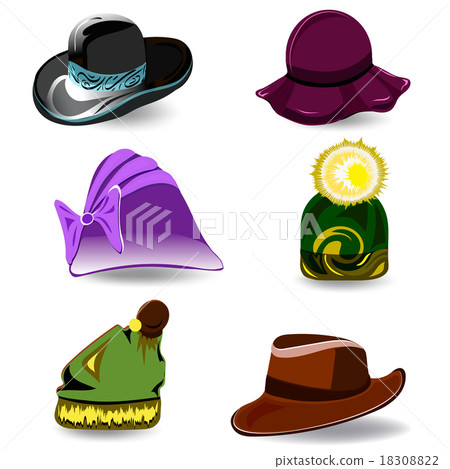 Set vector hats - Stock Illustration [18308822] - PIXTA