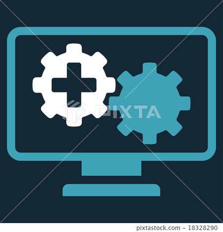 Medical Process Monitoring Icon - Stock Illustration [18328290] - PIXTA