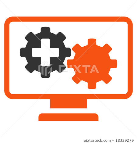 Medical Process Monitoring Icon - Stock Illustration [18329279] - PIXTA