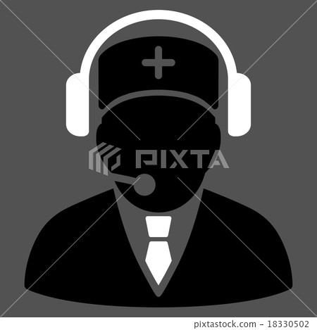 Emergency Operator Icon - Stock Illustration [18330502] - PIXTA
