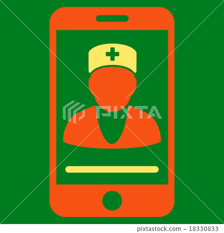 Mobile Doctor Icon - Stock Illustration [18330833] - PIXTA
