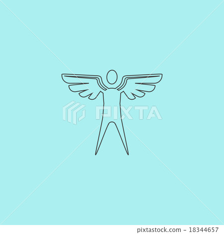 Winged man. Vector - Stock Illustration [18344657] - PIXTA