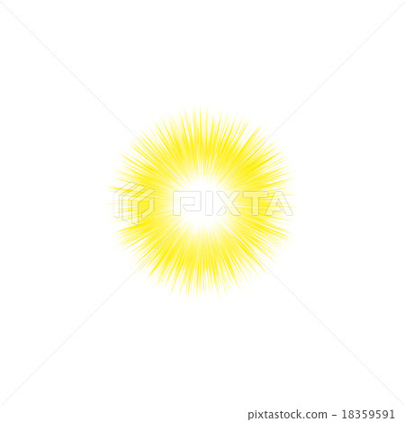 Light of circle (yellow) - Stock Illustration [18359591] - PIXTA