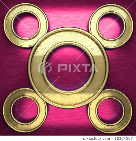 pink metal background with yellow element - Stock Illustration ...