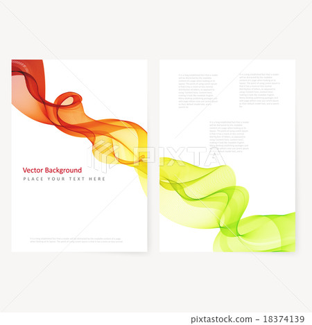 Abstract template color flyer - Stock Illustration [18374139] - PIXTA