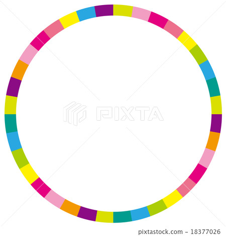 Round frame colorful - Stock Illustration [18377026] - PIXTA