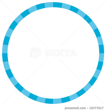 Circular frame blue - Stock Illustration [18377027] - PIXTA