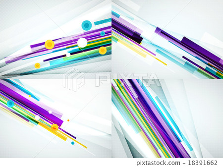 Set of straight lines design abstract backgrounds - Stock Illustration ...