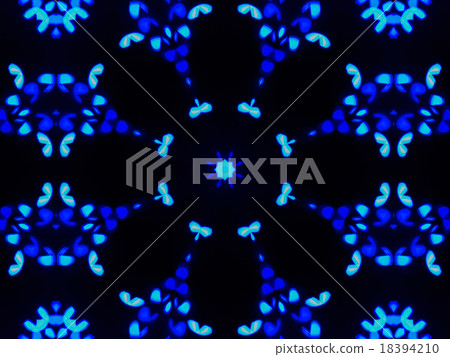 Light blue kaleidoscope background - Stock Illustration [18394210] - PIXTA