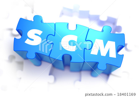 SCM - Text on Blue Puzzles. - Stock Illustration [18401169] - PIXTA