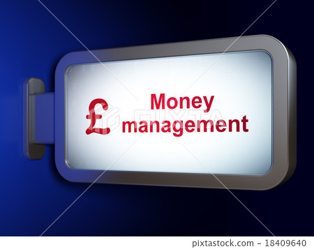 Banking concept: Money Management and Pound on - Stock Illustration ...