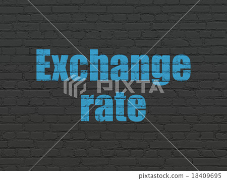 Currency concept: Exchange Rate on wall background - Stock Illustration ...