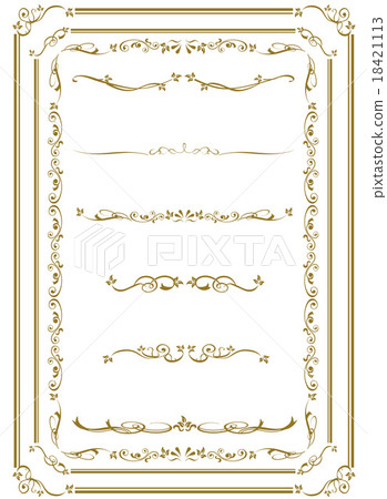 vector, vectors, ruffled border - Stock Illustration [18421113] - PIXTA