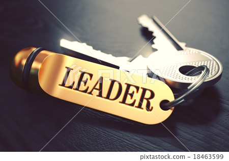 Keys with Word Leader on Golden Label. - Stock Illustration [18463599 ...