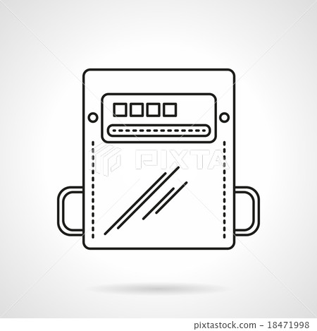 Flat line counter vector icon - Stock Illustration [18471998] - PIXTA