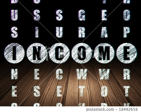Business concept: Income in Crossword Puzzle - Stock Illustration ...
