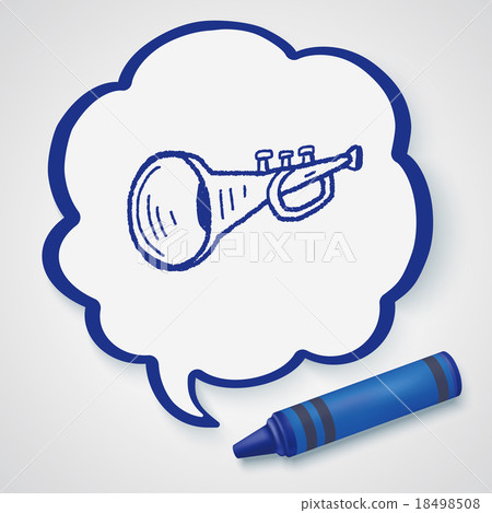 trumpet doodle - Stock Illustration [18498508] - PIXTA