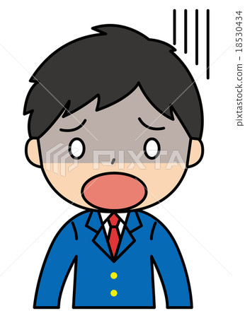 Male Student Shock - Stock Illustration [18530434] - PIXTA