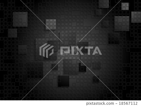 Tech geometric background with squares texture - Stock Illustration ...